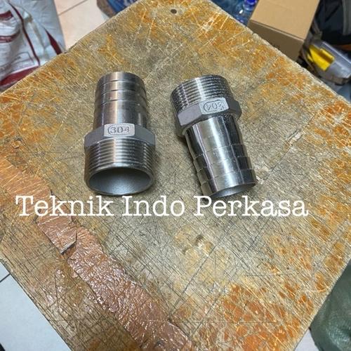 Jual Hose Nepple selang 3/4" Inch stainless ss 304 / Nepel Selang ...
