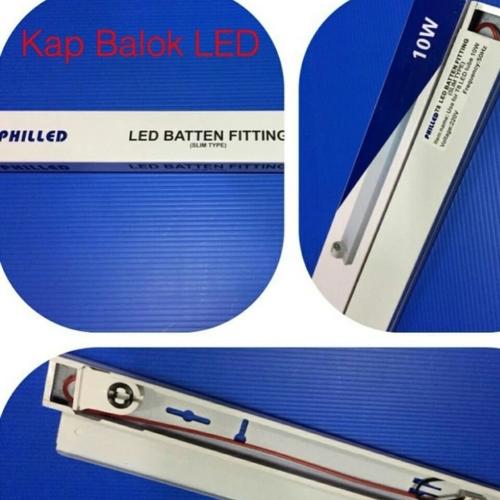 Jual Kap Balok LED T8 120cm 20W PHILLED / Balk Batten Rumah Lampu TL ...