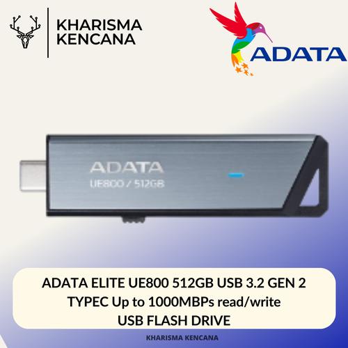 Jual ADATA ELITE UE800 512GB / 1TB USB 3.2 TYPEC 1000MBPs USB FLASH ...
