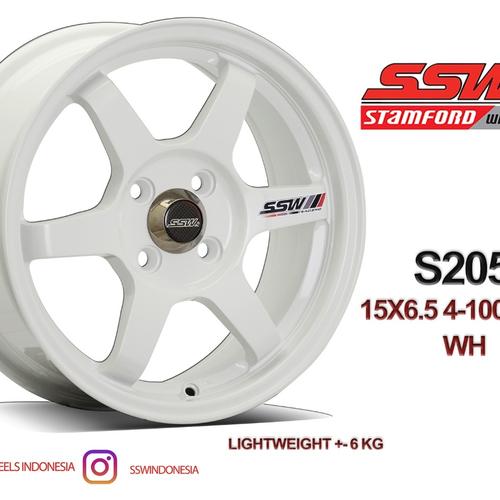 Promo Velg mobil SSW S205 R15x6.5 H 4x100 ET40 White Cicil 0% 3x ...