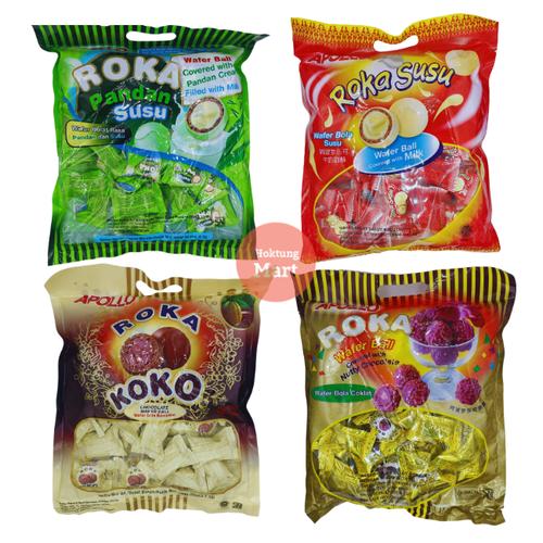 Jual Apollo Roka Wafer Ball Snack Jadul isi 50s All Varian 300GR ...