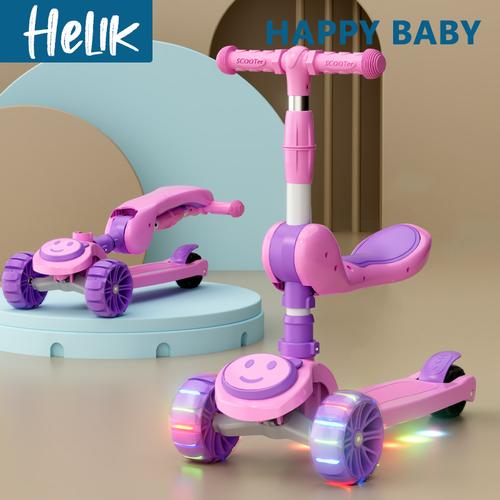 Jual Skuter Anak 3 Roda Mainan Scooter Otoped Bisa Lipat dengan Lampu ...