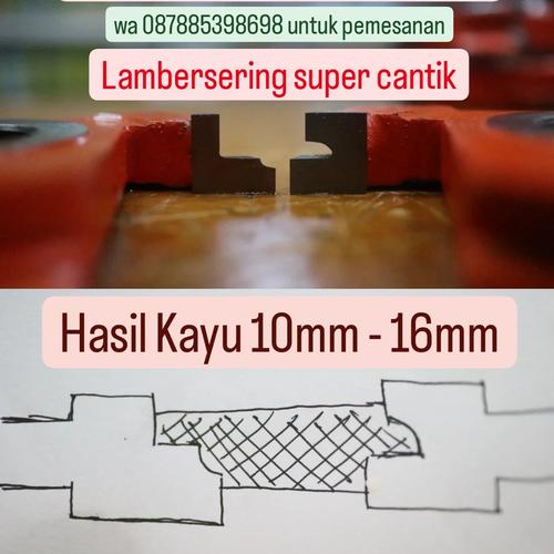 Jual lambersering sambung kayu tebal 10mm - 16mm model cantik as 30mm ...
