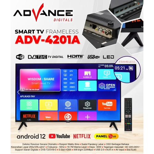 Jual ADVANCE SMART LED TV 42 INCH ADV-4201A PANEL LG - Kota Surabaya ...