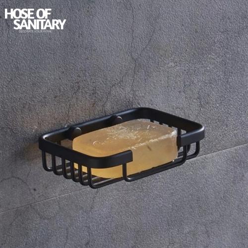 Jual Rak sabun aluminium batangan hitam / tempat sabun batang black ...