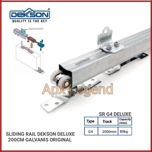 Jual REL PINTU GESER SLIDING DEKSON D4 2METER ALUMINUM ORIGINAL - G4 ...