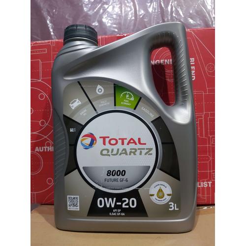 Jual Total Quartz 8000 0w20 0w-20 API SP Fully Synthetic Galon 3 Liter ...