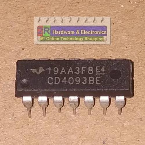 Jual 4093 Quad 2-Input NAND Schmitt Trigger DIP 14 Pin CMOS chip - Kota Surabaya - 2R Hardware ...