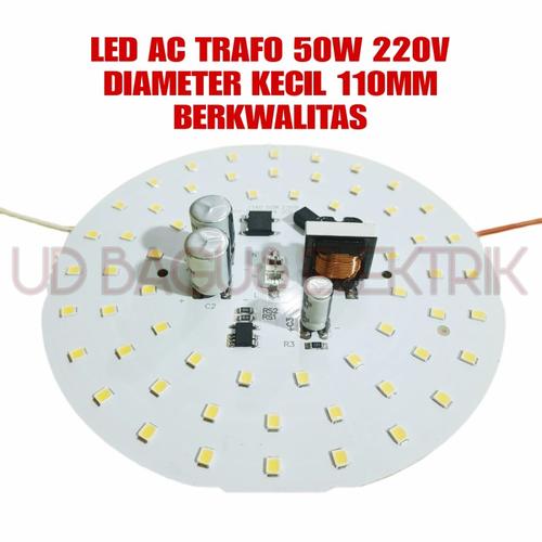 Jual PCB LED AC TRAFO 50W 220V BERKWALITAS UKURAN PCB KECIL D110MM ...