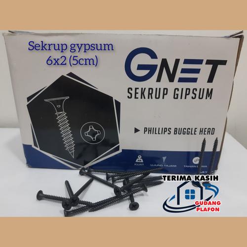 Jual SKRUP GYPSUM / SKRUP GIPSUM / GNET GYPSUM 6X2 (5cm)/ISI 500 PCS ...