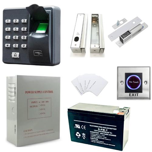 Jual access door fingerprint x6 paket akses door rfid access control ...