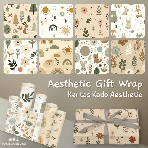 Jual Kertas Kado Aesthetic - Premium Aesthetic Gift Wrap Paper, A3 ...