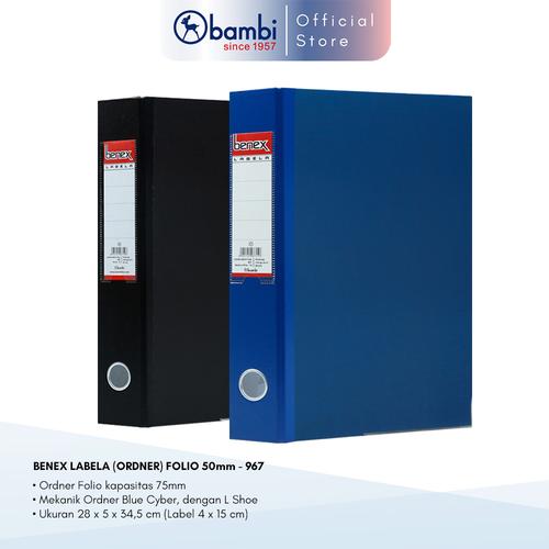 Promo BENEX ORDNER LABELA 967 - Folio 50mm - Biru - Kota Depok - Bambi ...