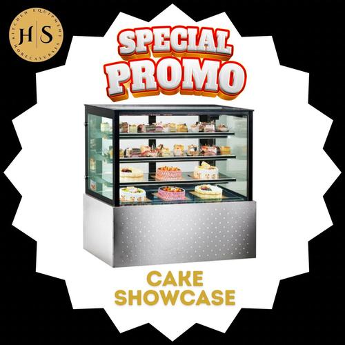 Jual Cake Showcase 3 Shelves SG-120FA-3X Model Persegi with Defrost ...