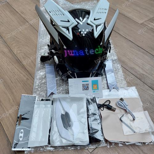 Promo Cyberpunk Mask DIY Gothic Dreadlock Hair + Customizable RGB ...