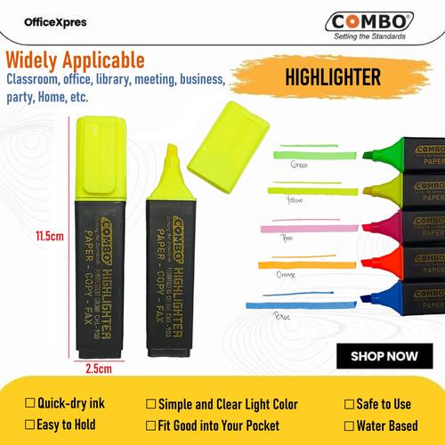 Jual Stabilo Highlighter / Penanda Text Warna / Highlighter Marker CHL ...