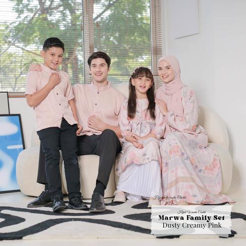 Promo Hijabwanitacantik - Marwa DustyCreamyPink Family Set |Sarimbit ...