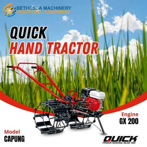 Jual Mesin Hand Traktor QUICK Capung Metal Honda GX 200 Mesin Bensin ...