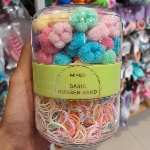 Jual MINISO Colorful BASIC RUBBER BAND Karet Ikat Rambut - Kota ...