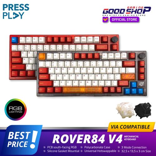 Promo ROVER84 V4 75% Wireless Mechanical Keyboard by Press Play - Rover ...