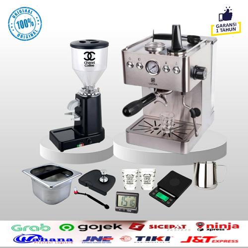 Jual Paket Mesin Kopi Espresso LATINA PRIMO 2 + Grinder LD 019 + Tools ...