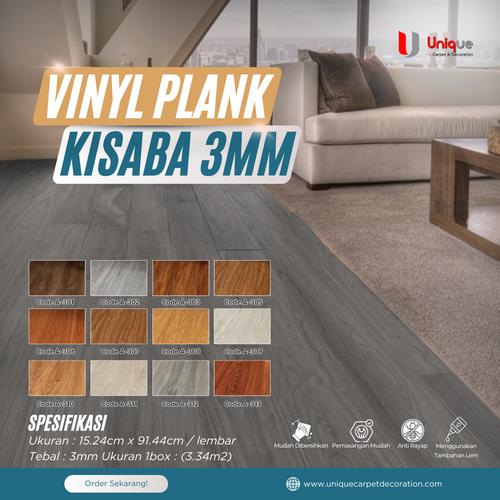 Jual Vinyl Floor Tile 3mm / Kisaba Lantai Vinyl Motif Kayu / Vinyl ...