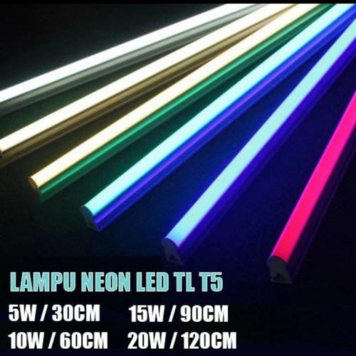 Jual Lampu tl neon T5 Led tube batten 30Cm 60cm 90cm 120cm - Warm White ...