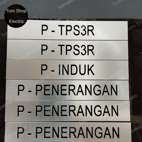 Jual LABEL PANEL SILVER / LABEL PANEL LISTRIK / LABEL PANEL - Jakarta ...