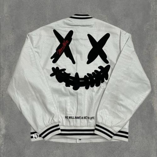 Jual Ricky Is Clown Black Mamba Varsity Jacket White - Kota Tangerang ...