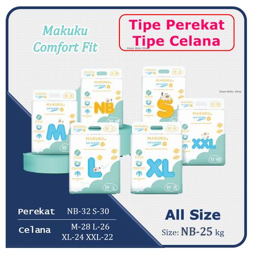 Jual Makuku Comfort Fit NB 32 / S 30 / M 28 / L 26 / XL 24 / XXL 22 ...