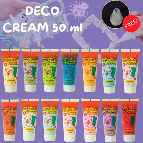 Jual (FREE SPUIT) Deco Cream / Clay / Fake Whipped Cream / Cream ...