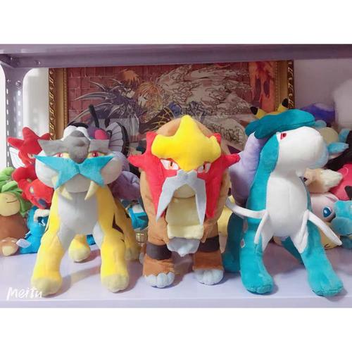 Jual ORIGINAL Sanei All Star Pokemon Plush Boneka Raikou Entei Suicune ...