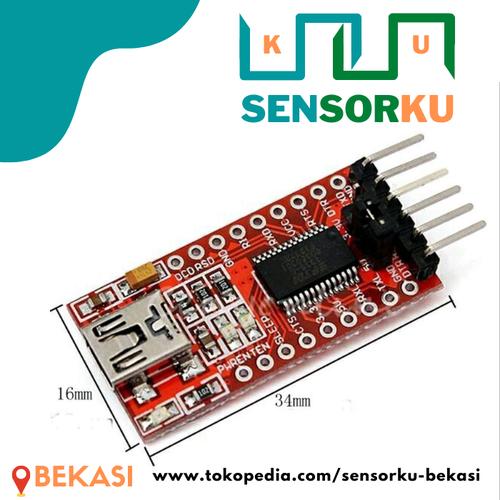 Jual FTDI FT232RL FT232 USB to TTL Serial Converter Adapter Modul - Kota Bekasi - sensorku ...