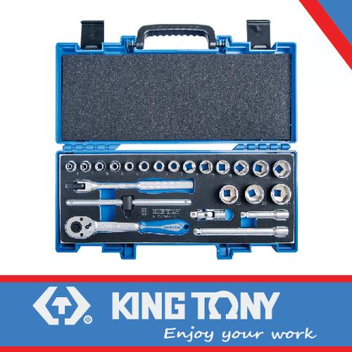 Jual 23PC SOCKET SET 3/8"DR 6PT METRIC CHROME - KING TONY 3523MRV10 ...
