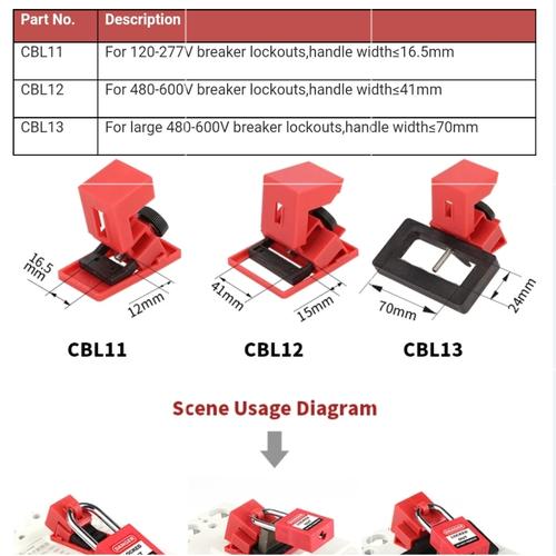 Jual LOTO/Clamp-on breaker lockout MCB safety lockout - S - Jakarta ...