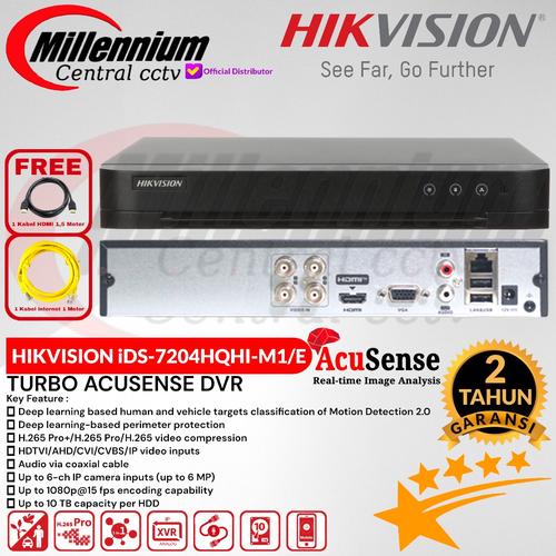 Promo DVR HIKVISION 4CH iDS-7204HQHI-M1/E TURBO ACUSENSE DVR SUPPORT 5MP Cicil 0% 3x - Jakarta ...
