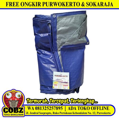 Jual 6 M x 12 M / NM A5 Terpal Tarpaulin Tutup Plastik PVC Biru Silver ...