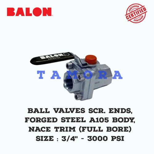 Jual 3/4F-F03N-SE Balon Ball Valve Carbon Steel NACE 3/4"(inch ...