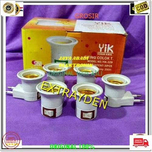 Promo G216 Original rumah lampu saklar colokan fiting e27 kepiting ...