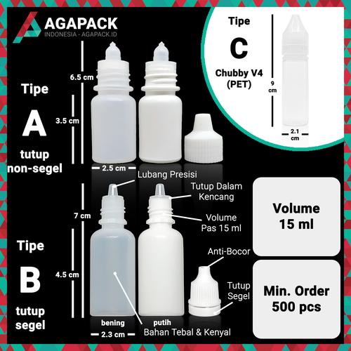 Jual MURAH Botol Tetes 15cc 15ml 15 cc ml Plastik Essence Slime Pewarna ...