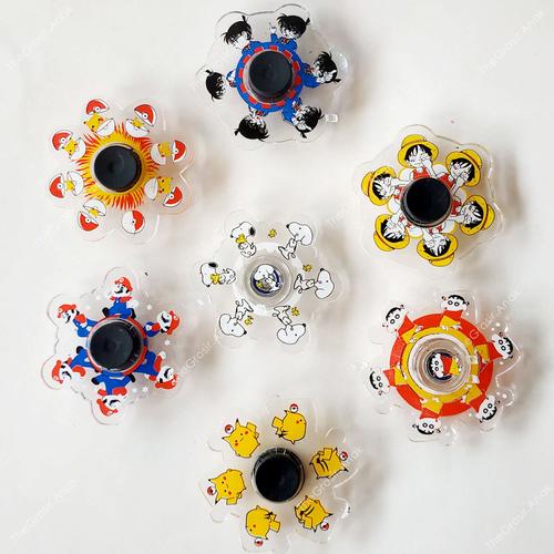 Jual Spinner Gyro Karakter SNOOPY PIKACHU CONAN SHINCHAN MARIO ONE ...