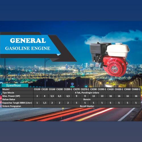 Jual BARU GENERAL GASOLINE ENGINE DENGAN BERBAGAI MACAM TIPE - CX270 ...