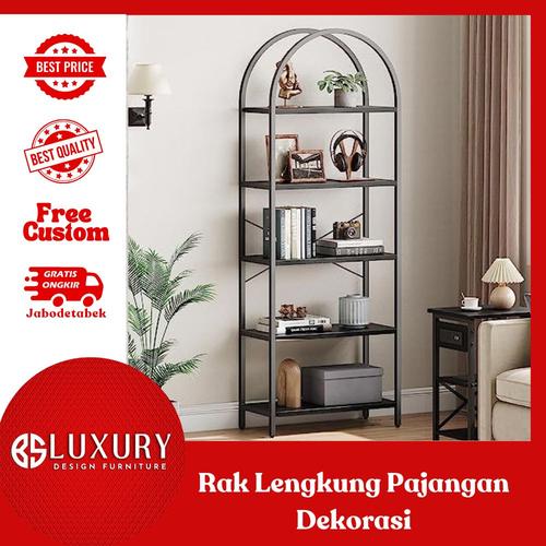 Jual Rak Partisi Lengkung Rak Pajangan Dekorasi Ruangan Minimalis ...