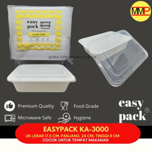 Jual THINWALL KOTAK MAKAN TAKE AWAY KA 3000 ML EASY PACK / KOTAK JUMBO TUTUP BENING - Kota ...