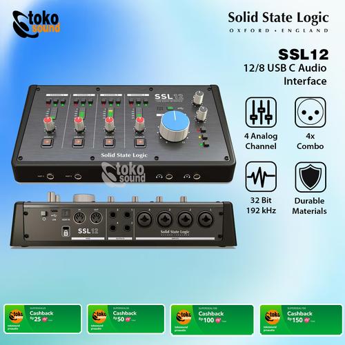 Jual Solid State Logic SSL 12 SSL12 USB Audio Interface 12 Input 8 ...