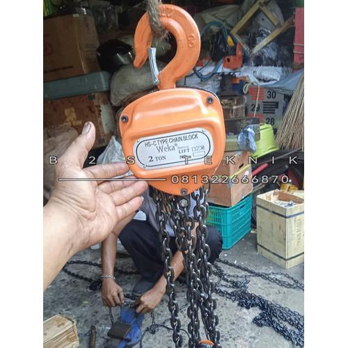 Jual Tackle 2 Ton / Chain Block Weka 2 Ton Takel Alat Kerekan Manual ...