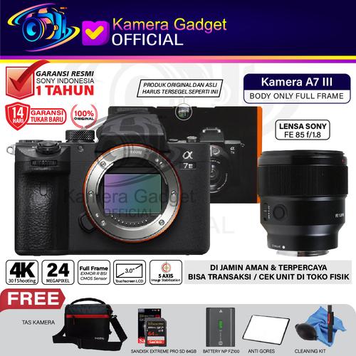 Promo SONY A7III BODY FE 85MM F1.8 MIRRORLESS CAMERA A7 III - A7 MARK 3 ...
