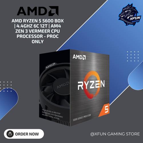 Jual AMD Ryzen 5 5600 Box | 4.4GHz 6C 12T | AM4 Zen 3 Vermeer CPU ...