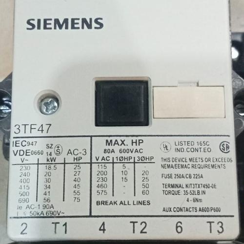 Jual 3TF47 contactor SIEMENS 90A 3pas. 220vac. - Jakarta Pusat - aulia ...
