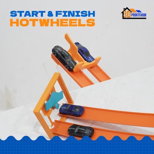 Jual Custom Simple Start Gate Hotwheels Diecast Track Pintu Setar 3D ...